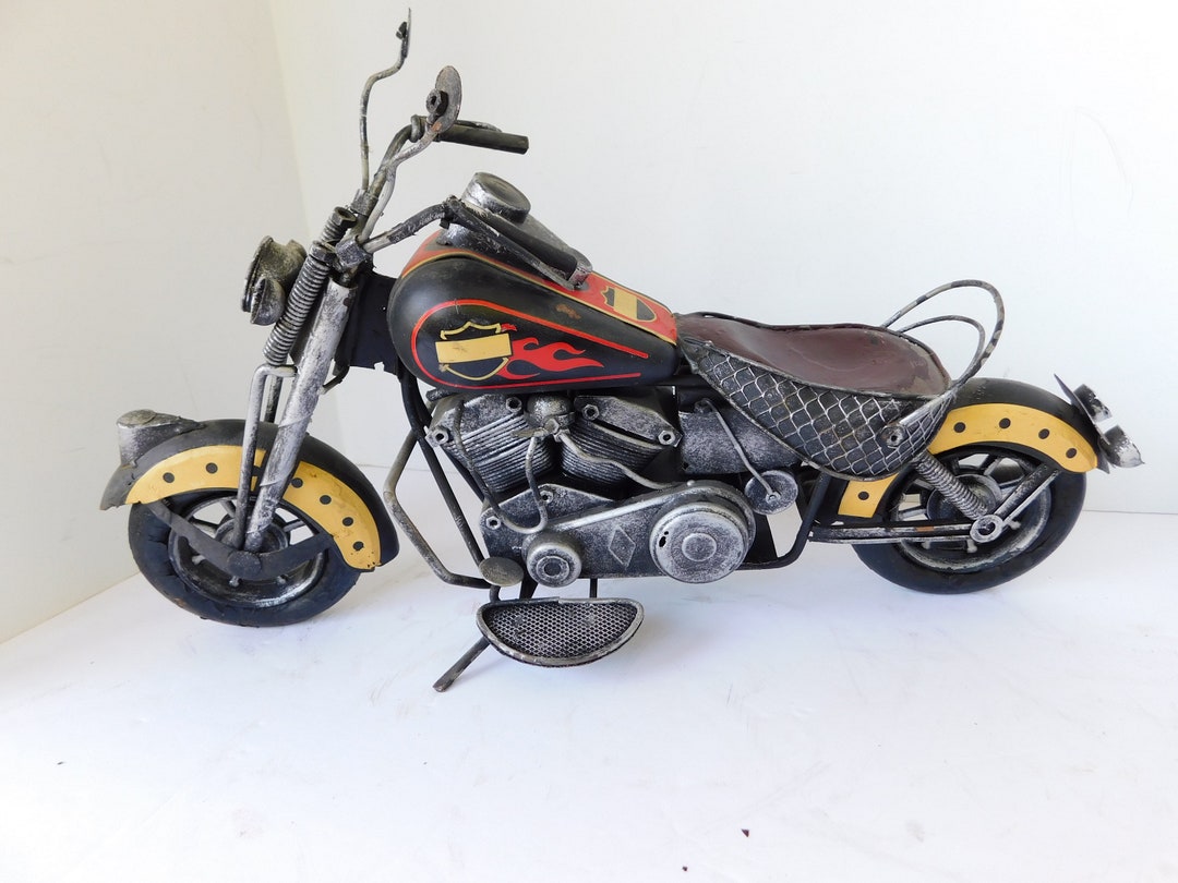 Panhead Motorcycle Antique Bikes Tin Motorcycle Toys Vintage Motorcycle ...