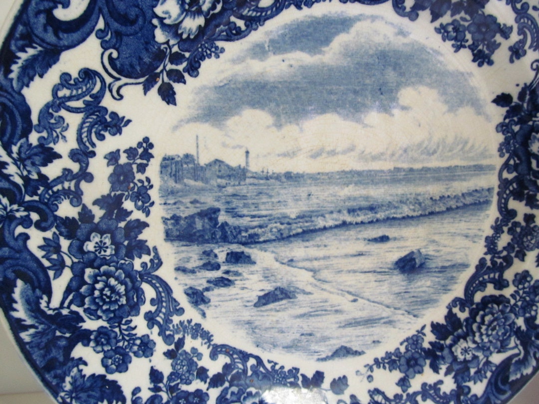 Blue Wedgwood Blue Plate, Blue Transferware Plates Scenic the Best ...