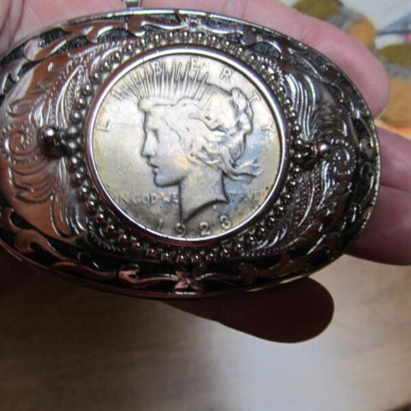 Silver Dollar Belt Buckle - Etsy