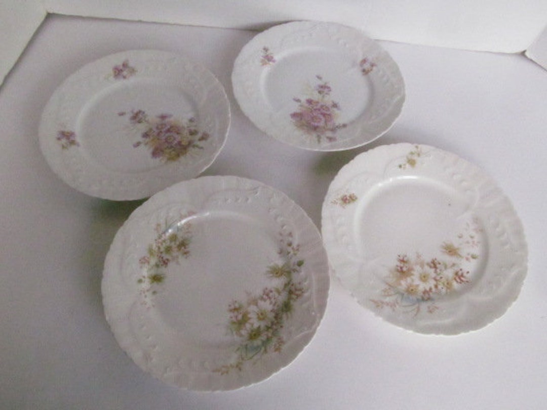 Chantilly Germany China Plates Lavender Asters Daisy BRC Germany Marks ...