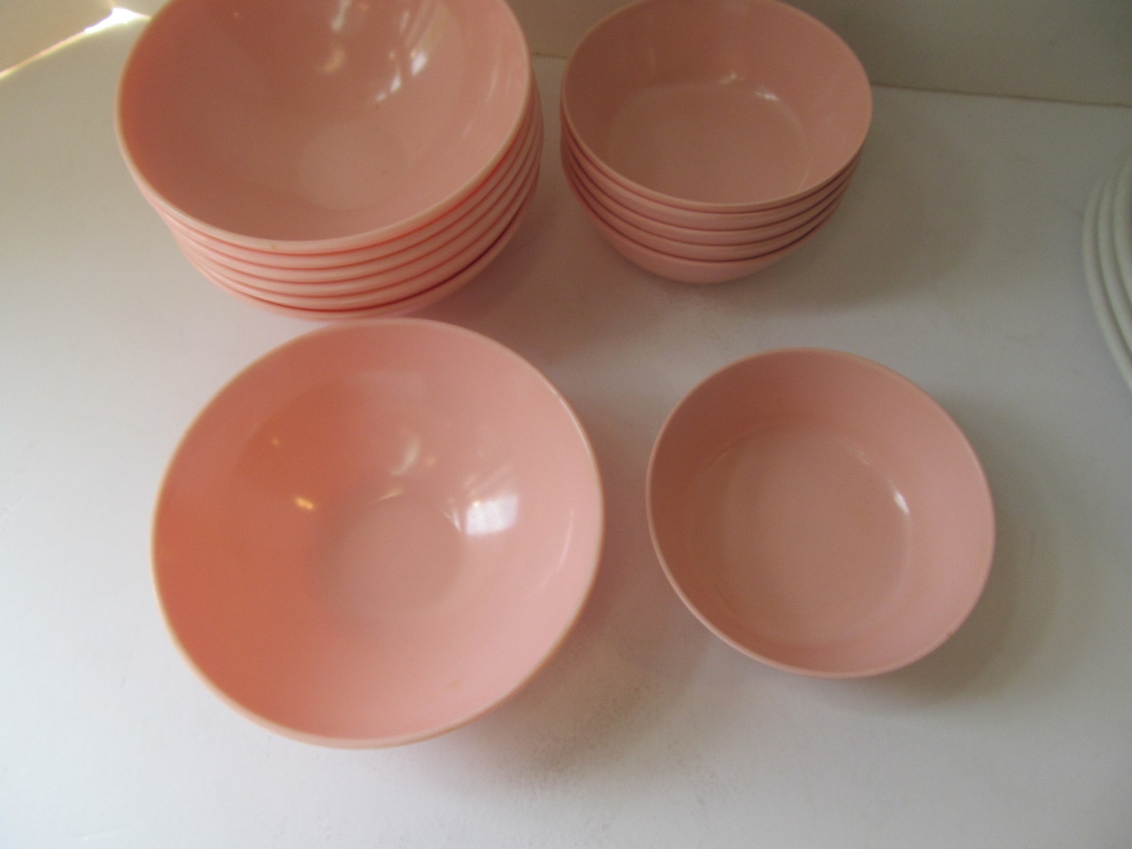 Sun Valley Melmac Pink Dinnerware Melmac Bowls Melamine Dishes Pink ...