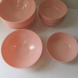 Sun Valley Melmac Pink Dinnerware Melmac Bowls Melamine Dishes Pink ...