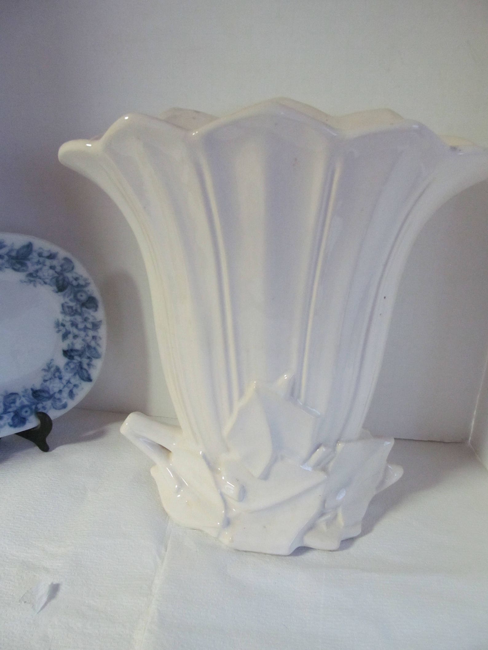 Huge Rare White Ironstone Vase Antique Victorian Large Bouquet - Etsy