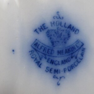 Rare Flow Blue the Holland Pattern Alfred Meakin Flow Blue China Plate ...