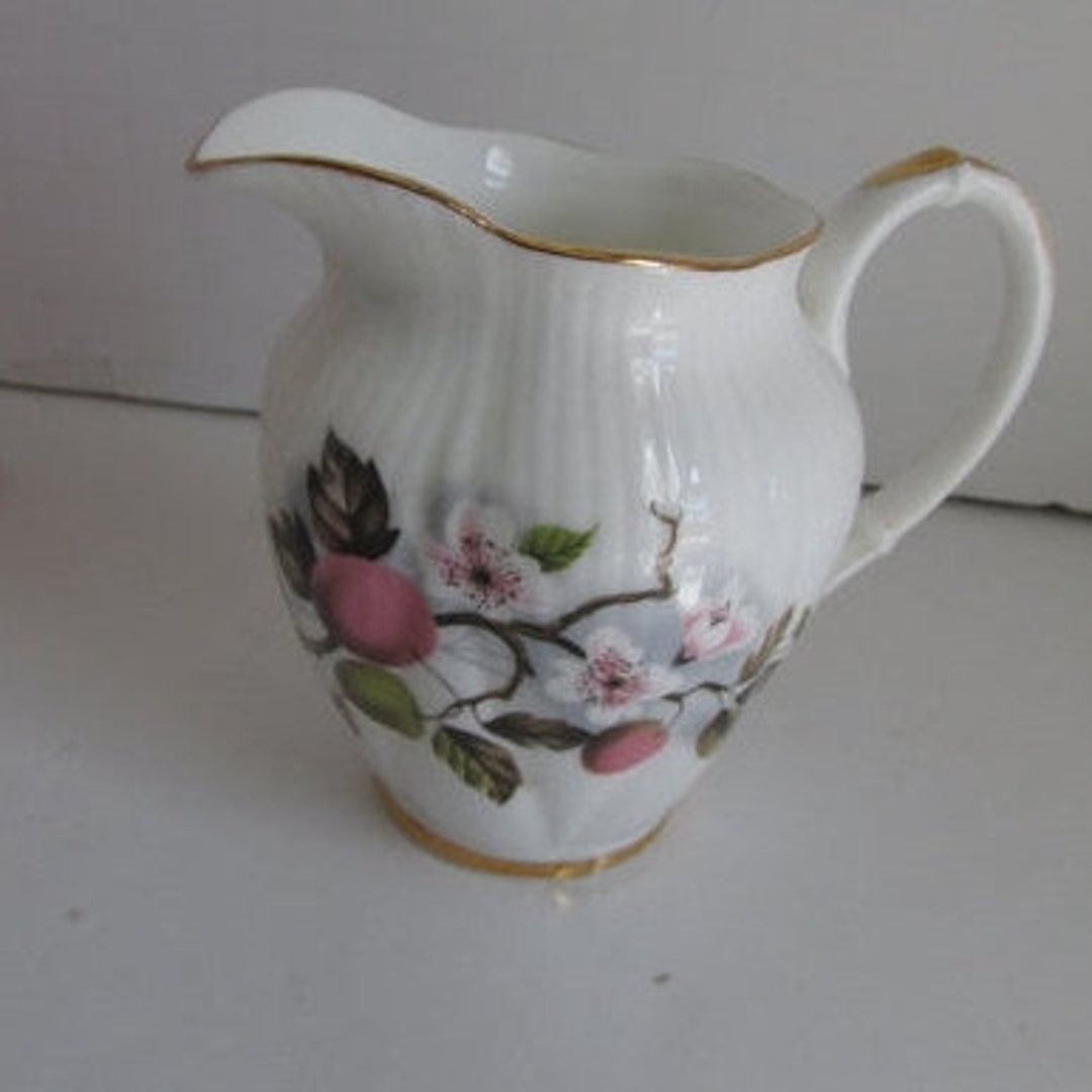 Fine Bone China Cream Pitcher English China Cherry Blossom Pattern Bone ...