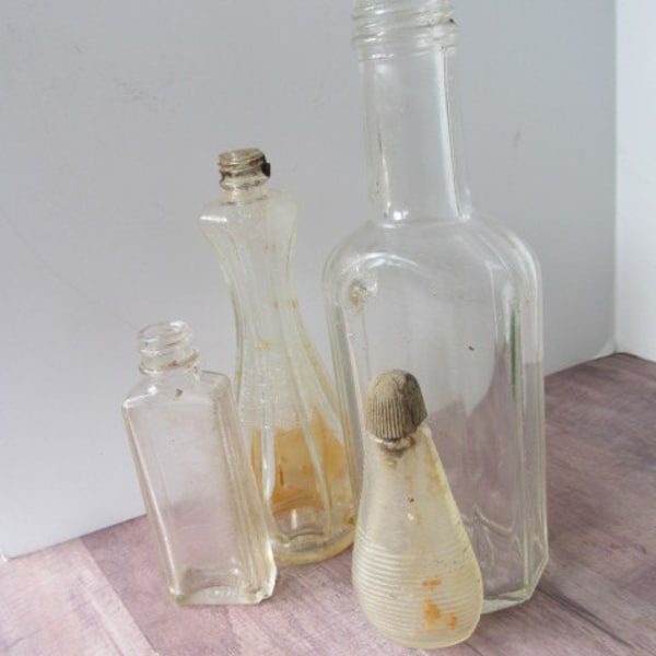 Antique Glass Oil Bottle Cap - Etsy