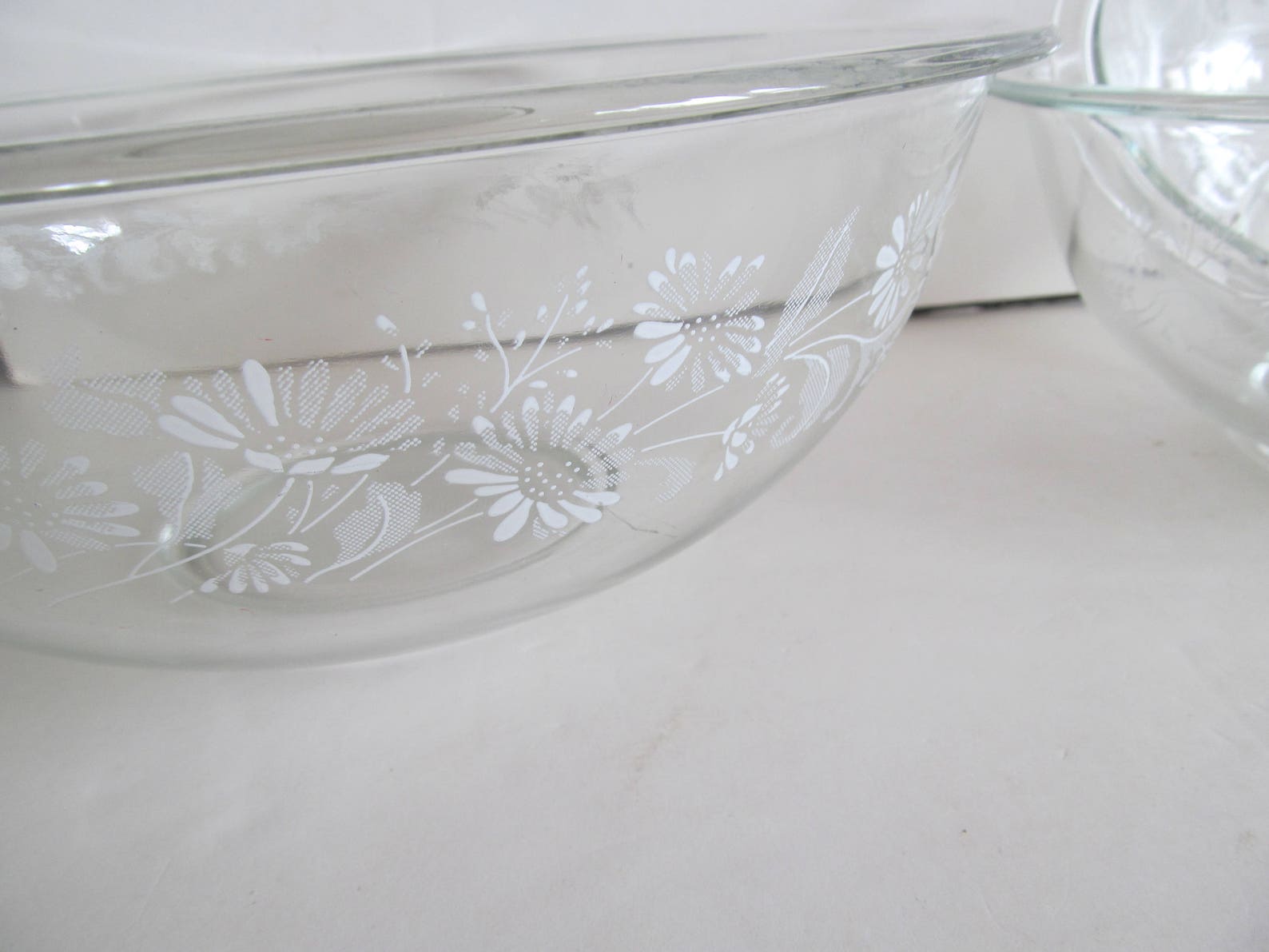 Set 4 Daisy Pyrex Colonial Mist Mixing Bowl Pyrex Nesting | Etsy