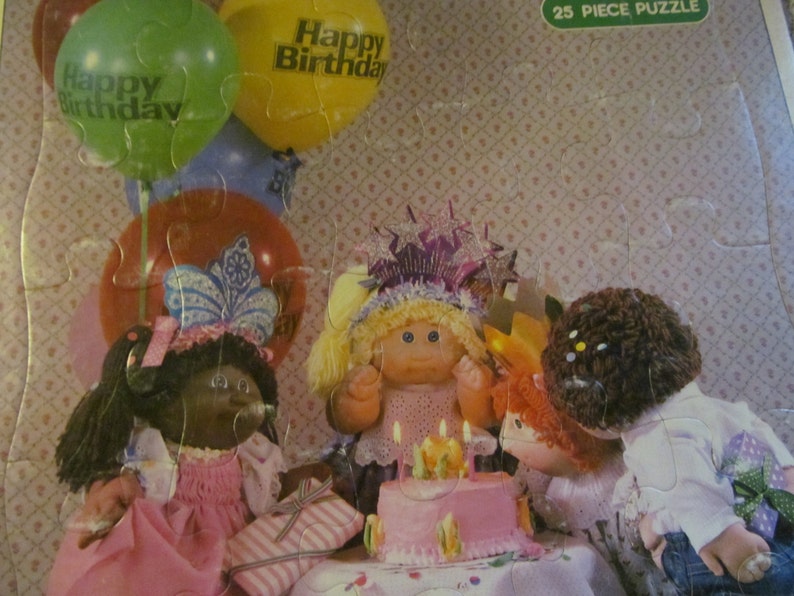 Cabbage Patch Birthday Party Childrens Puzzle 1984 CPK Dolls - Etsy