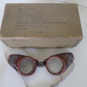US Air Force Flying Goggles Military US Army Army Memorabilia Military ...