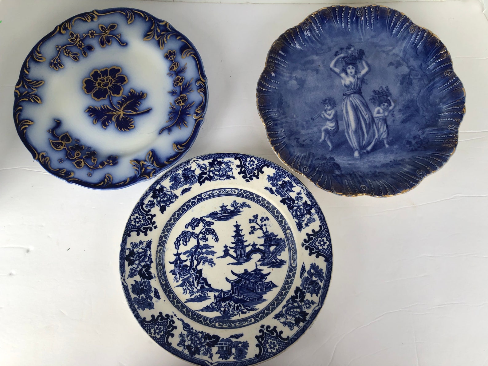 Stunning Flow Blue Plates for Walls Flow Blue Dinner Plates - Etsy