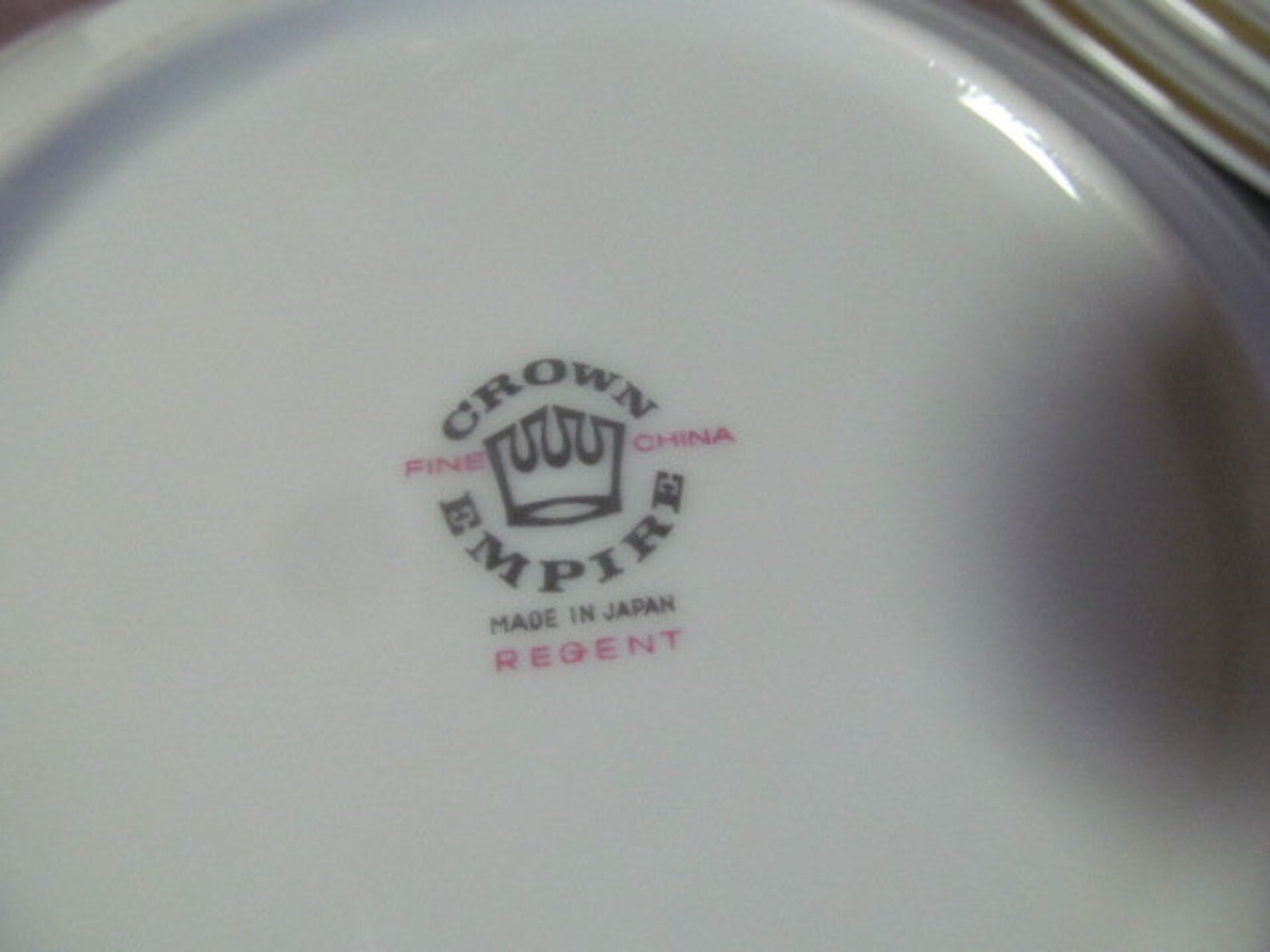 Replacement China Crown Empire Fine China Regent Pattern White With ...