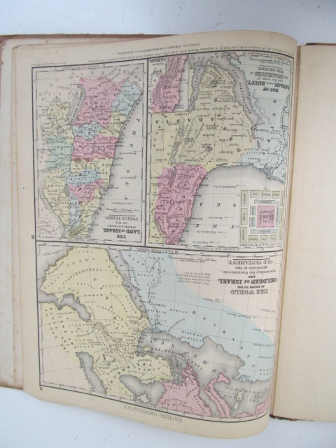 1857 Ancient Atlas 1844 S Augustus Mitchell Maps Book Antique | Etsy