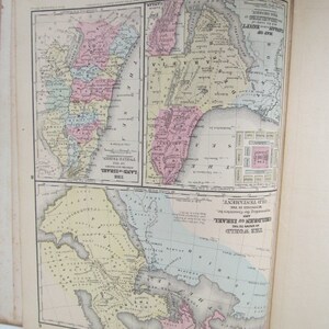 1857 Ancient Atlas 1844 S Augustus Mitchell Maps Book Antique Maps ...
