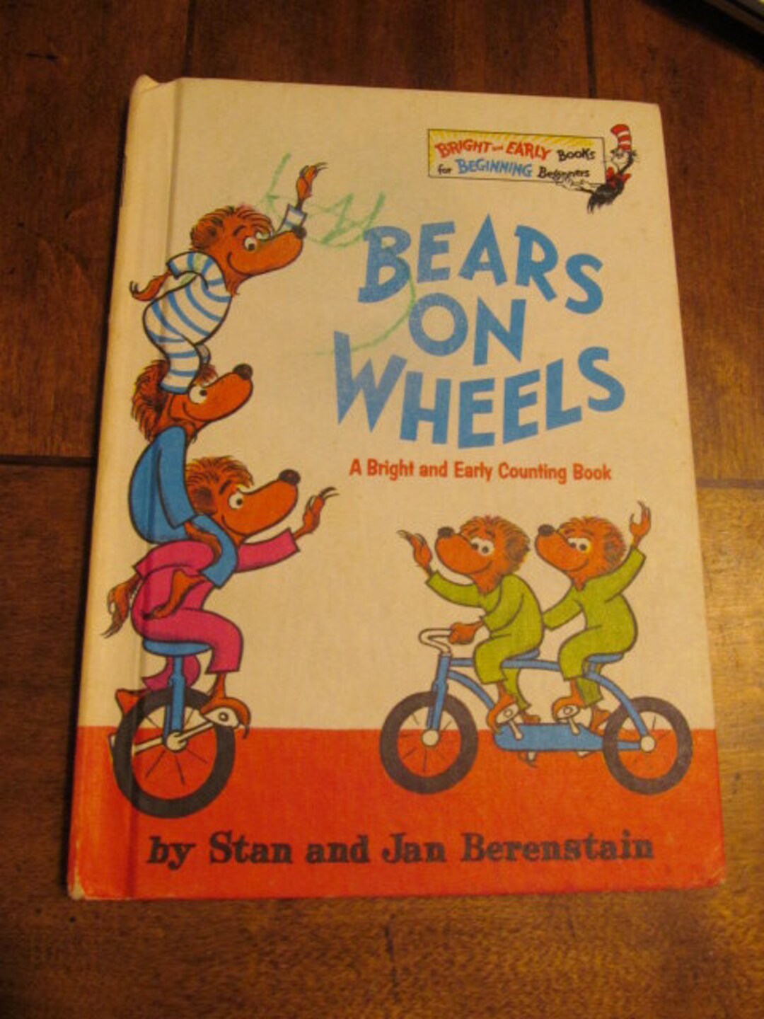 Bears on Wheels Dr Seuss Books Dr Seuss Early Reading Books Rare Dr ...