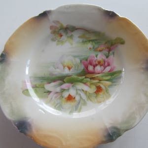 Blue Lusterware Plate Leuchtenberg Germany Sky Blue Decor Lusterware ...