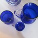 Cobalt Blue Pitchers Set of Blue Glassware Pitches Large Blue Glass ...