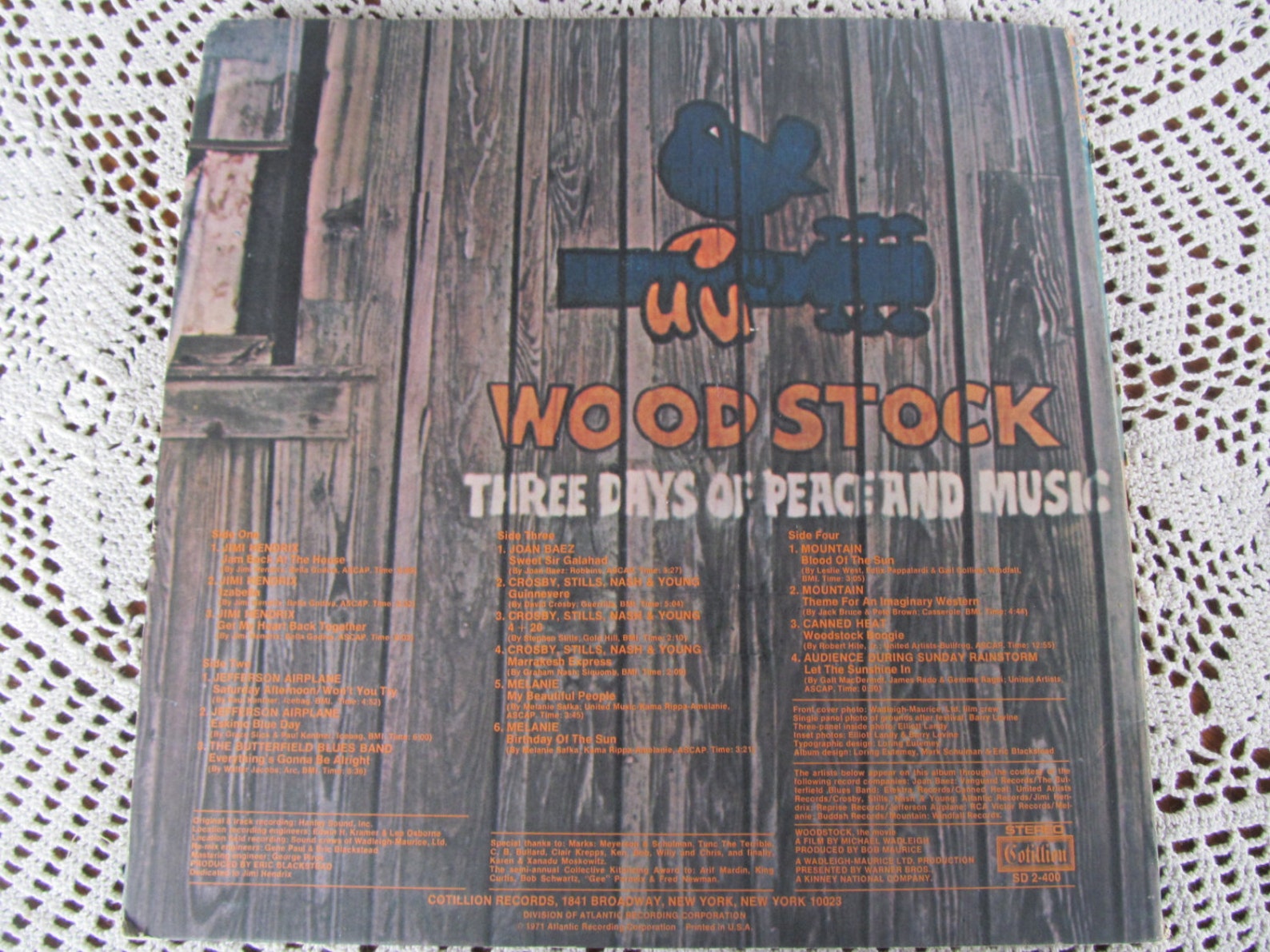 Original WOODSTOCK TWO 2 Record Double Album Festival Music Festival ...