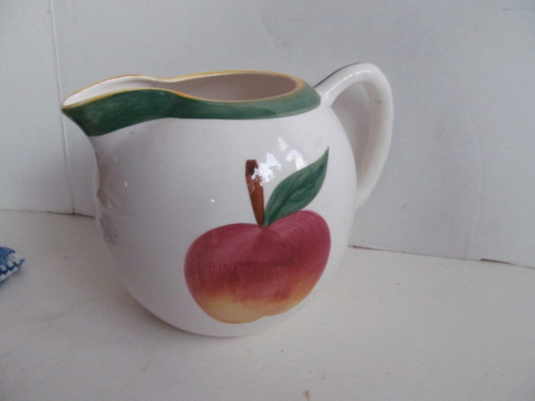 Apple Pitcher Apple Pattern Kitchen Decor Apple Kitchen Decor Fruit ...