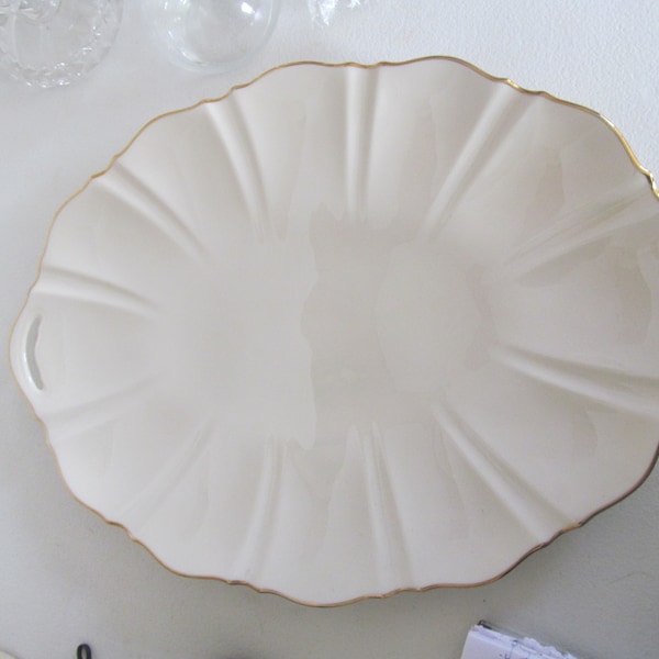 Gold Trim Platter - Etsy
