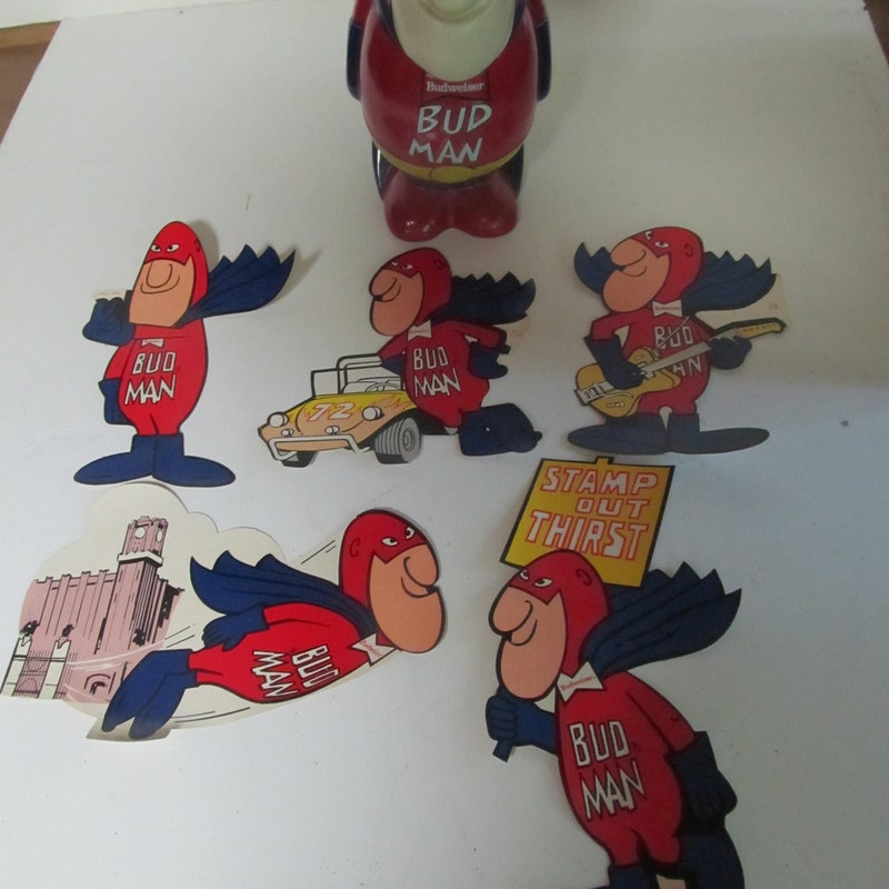 Budweiser Bud Man - Etsy