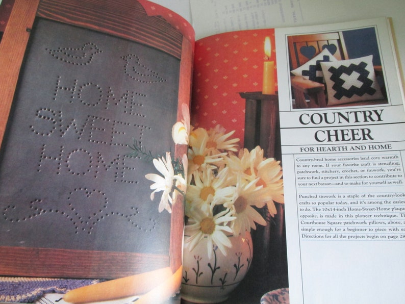 How to Books Country Bazaar Crafts Book Adult Craft Book Folk Art Tin ...