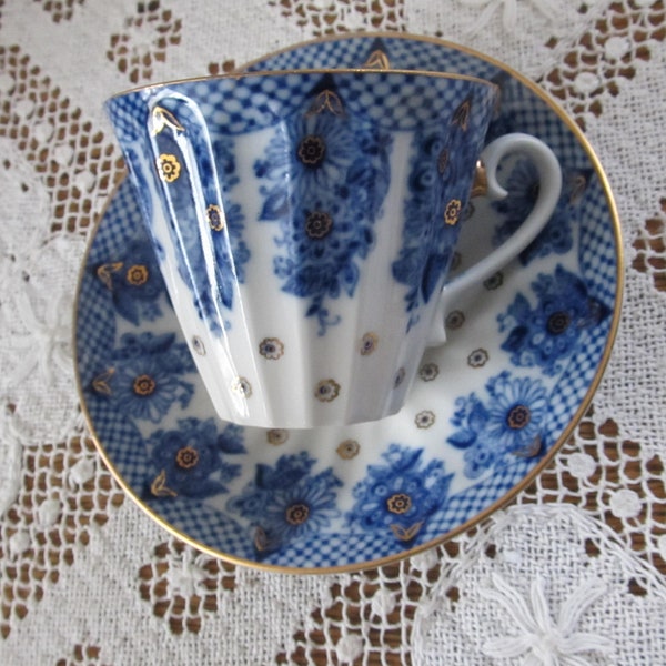 Flow Blue Tea Cup - Etsy