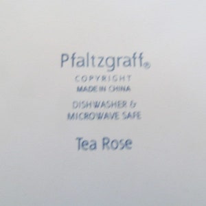 Pfaltzgraff Tea Rose Pattern Platter Large Platter From the Tea Rose ...