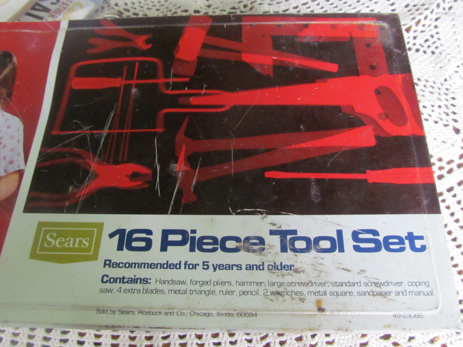 Sears Tin Tool Box Childrens 16 Piece Tool Set Box Dad and Me - Etsy