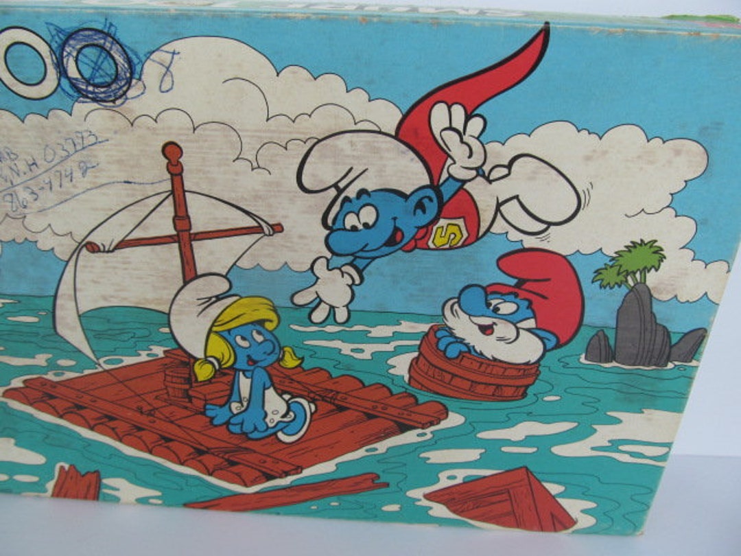 Smurf Sailing Raft Smurfs Smurfette Smurf Birthday Party Decor - Etsy