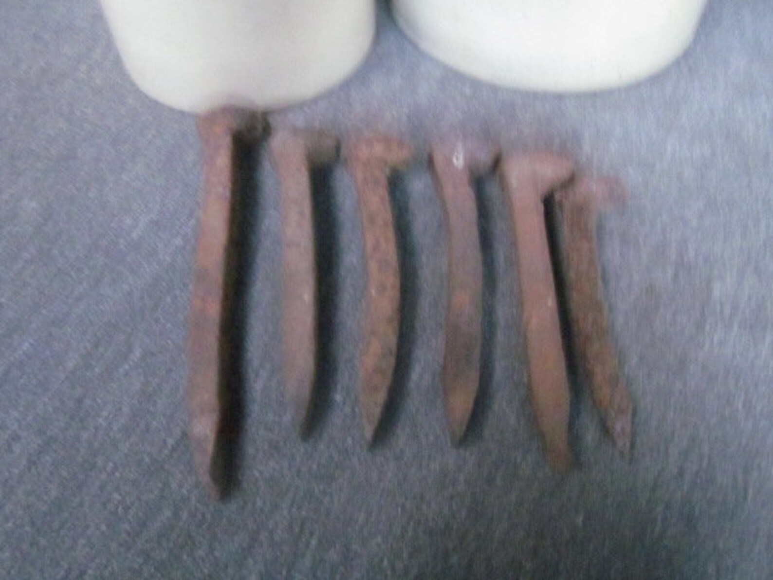 Antique Cast Iron Railroad Spikes Victorian Salvage Metal Antique ...