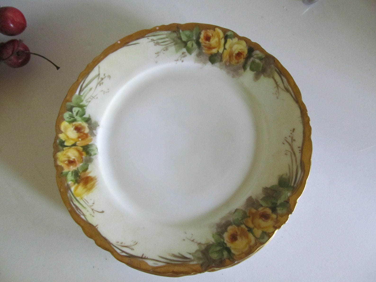Yellow Roses Hand Painted Plates Yellow Rose Plates Rosenthal - Etsy