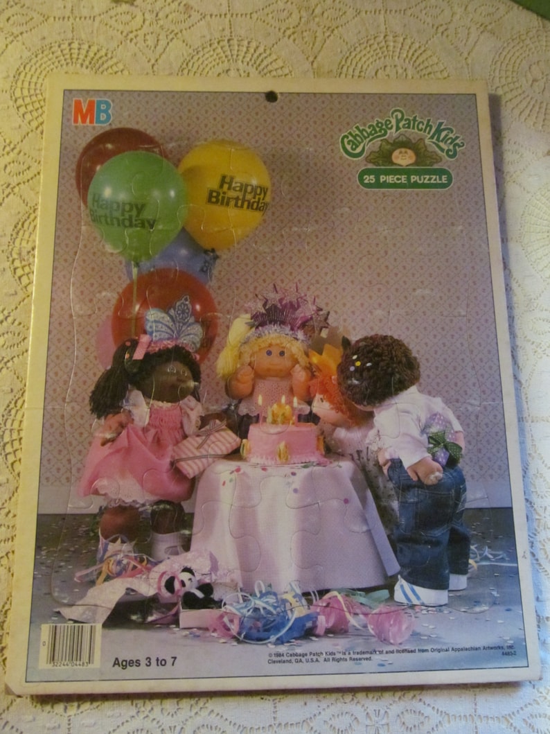 Cabbage Patch Birthday Party Childrens Puzzle 1984 CPK Dolls - Etsy