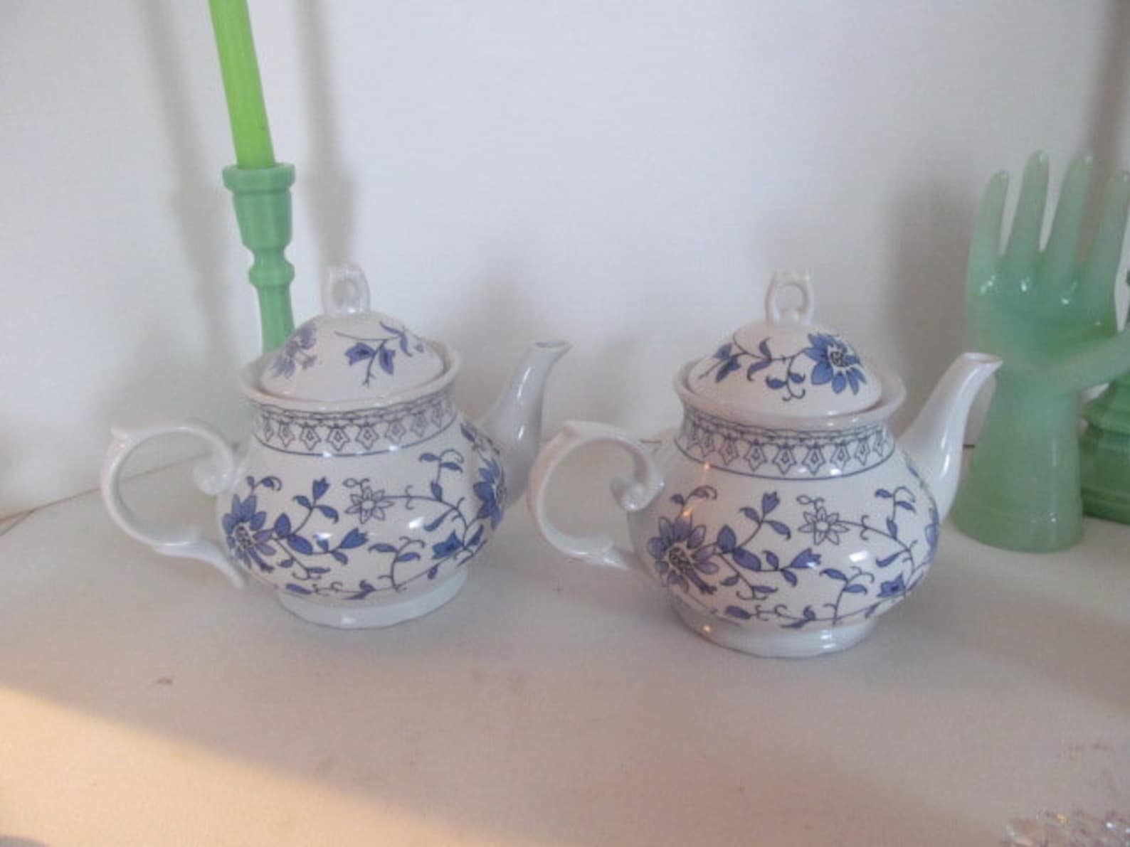 Blue and White Teapot Very Heavy Teapot with Lid Fancy | Etsy