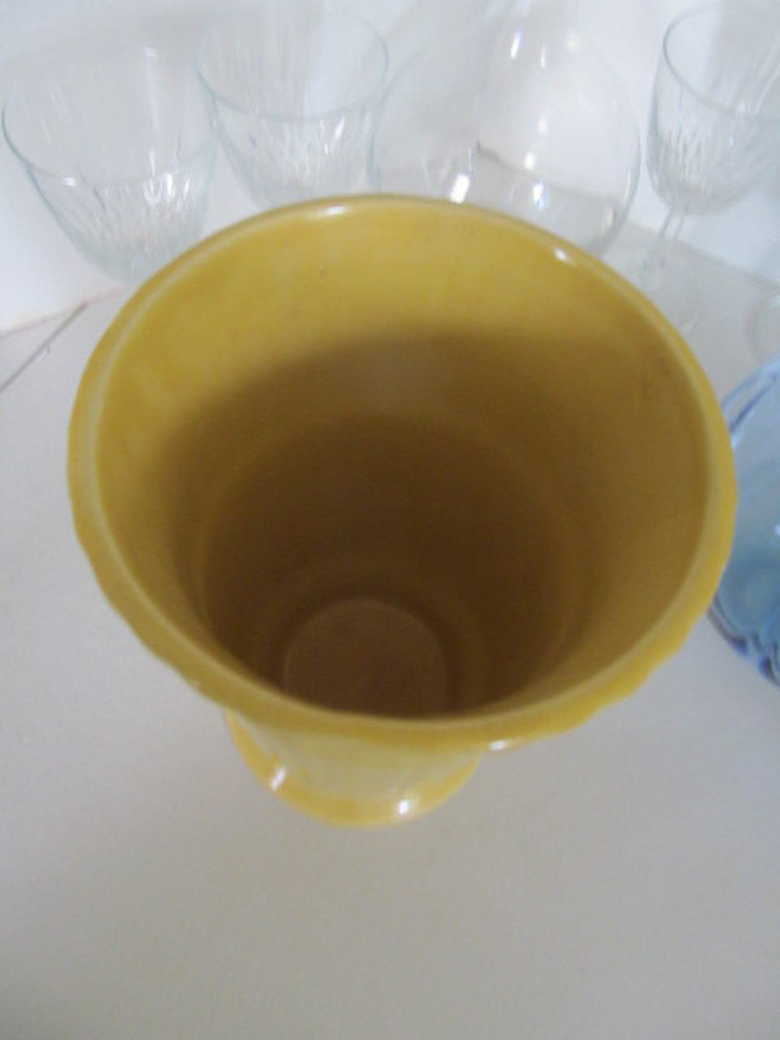 Art Deco Lg Pastel Yellow Pottery Vase Large Floral Bouquet - Etsy
