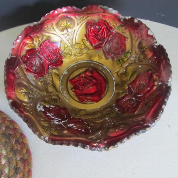 Goofus Glass Bowl - Etsy