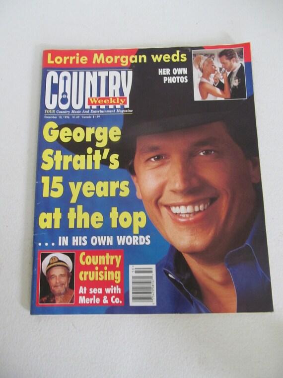 George Strait Magazine Country Music Weekly Magazine George - Etsy