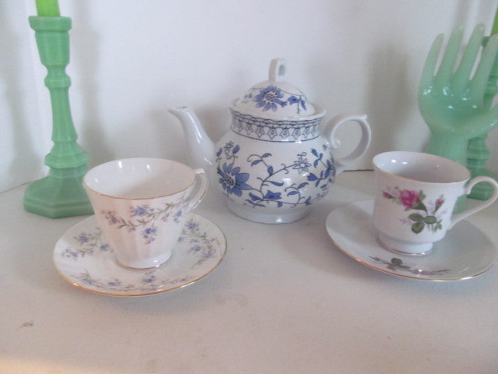 Blue and White Teapot Very Heavy Teapot with Lid Fancy | Etsy