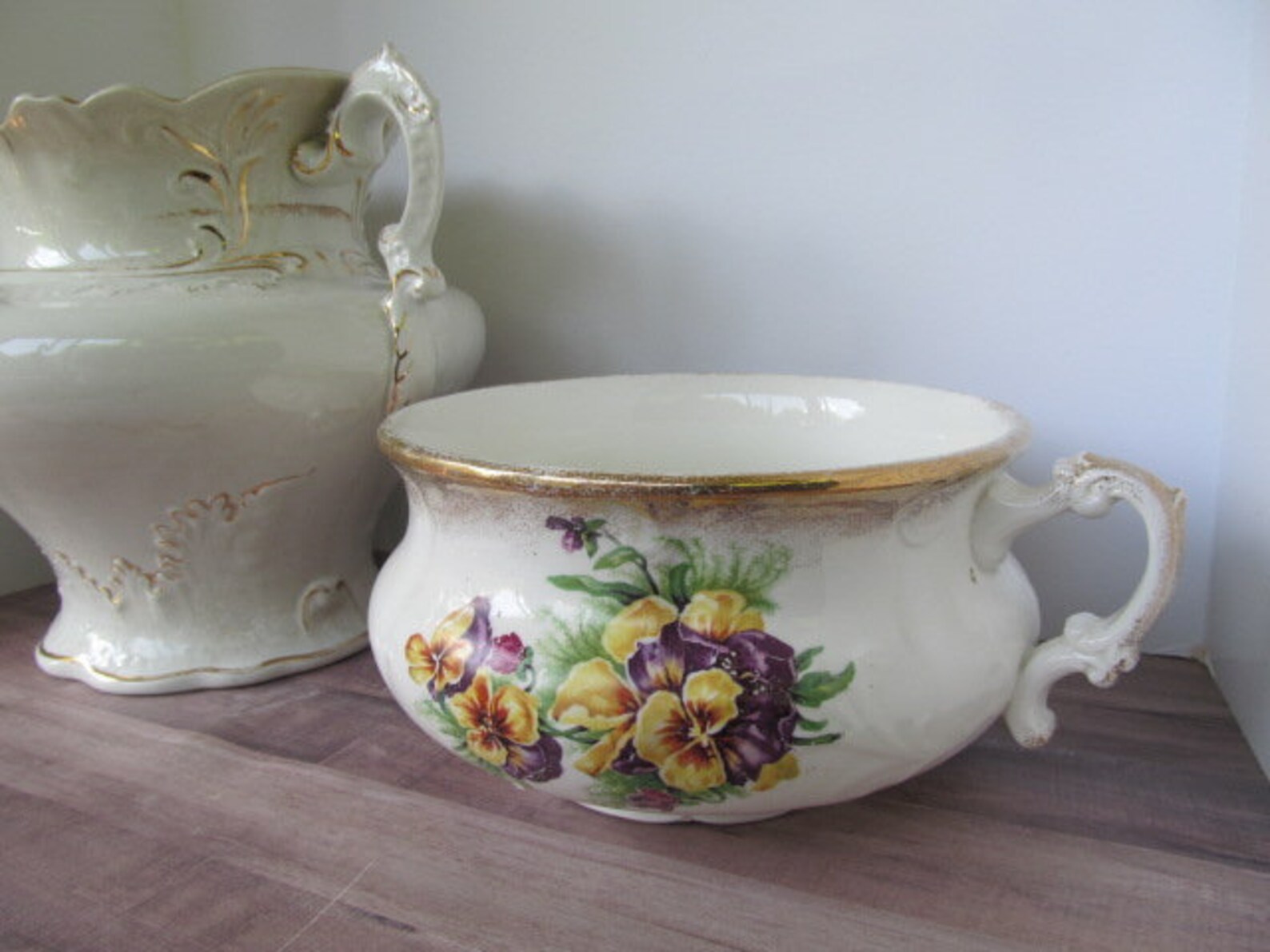 Slop Bucket Wheeling Pottery Chamber Pot Antique Chamber Pot | Etsy