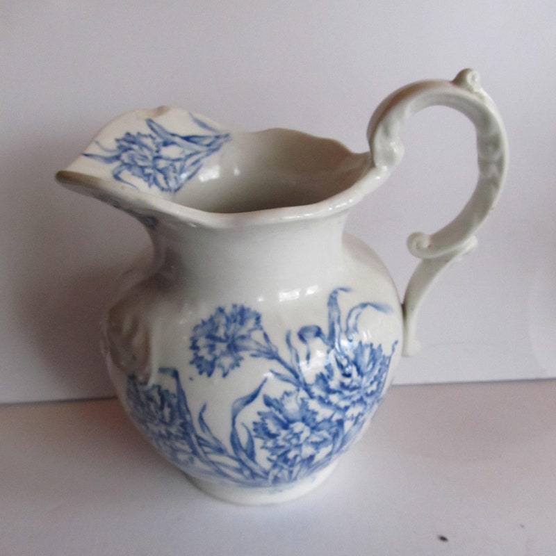 Flow Blue Pitcher - Etsy