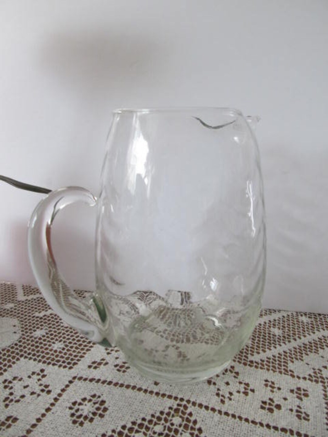 Clear Glass Pitcher Iced Tea Pitcher Set Iced Tea Tumbler Crystal ...