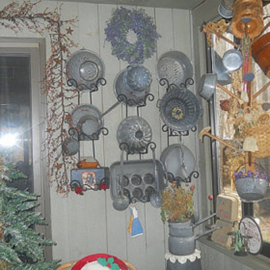 Gray Granite Ware Jello Mold Gray Enamel Ware Primitive Home - Etsy