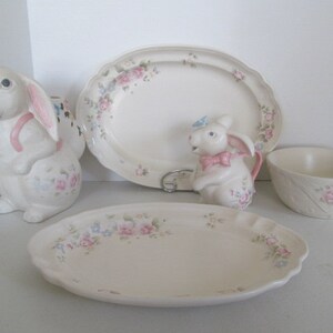 Pfaltzgraff Tea Rose Pattern Platter Large Platter From the Tea Rose ...
