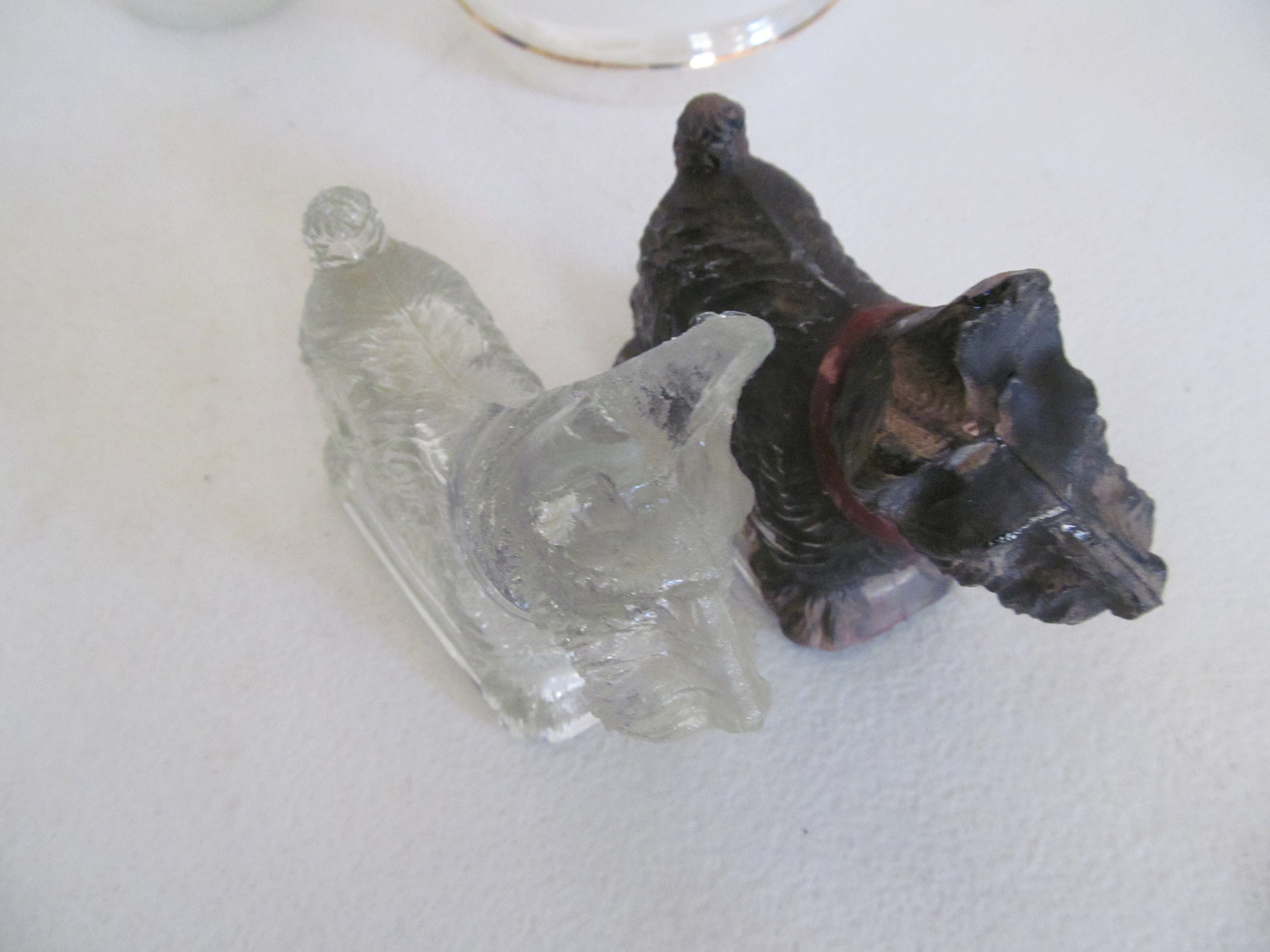 Scottish Terrier Glass Scotty Dog Figurines Scottie Dog Candy - Etsy