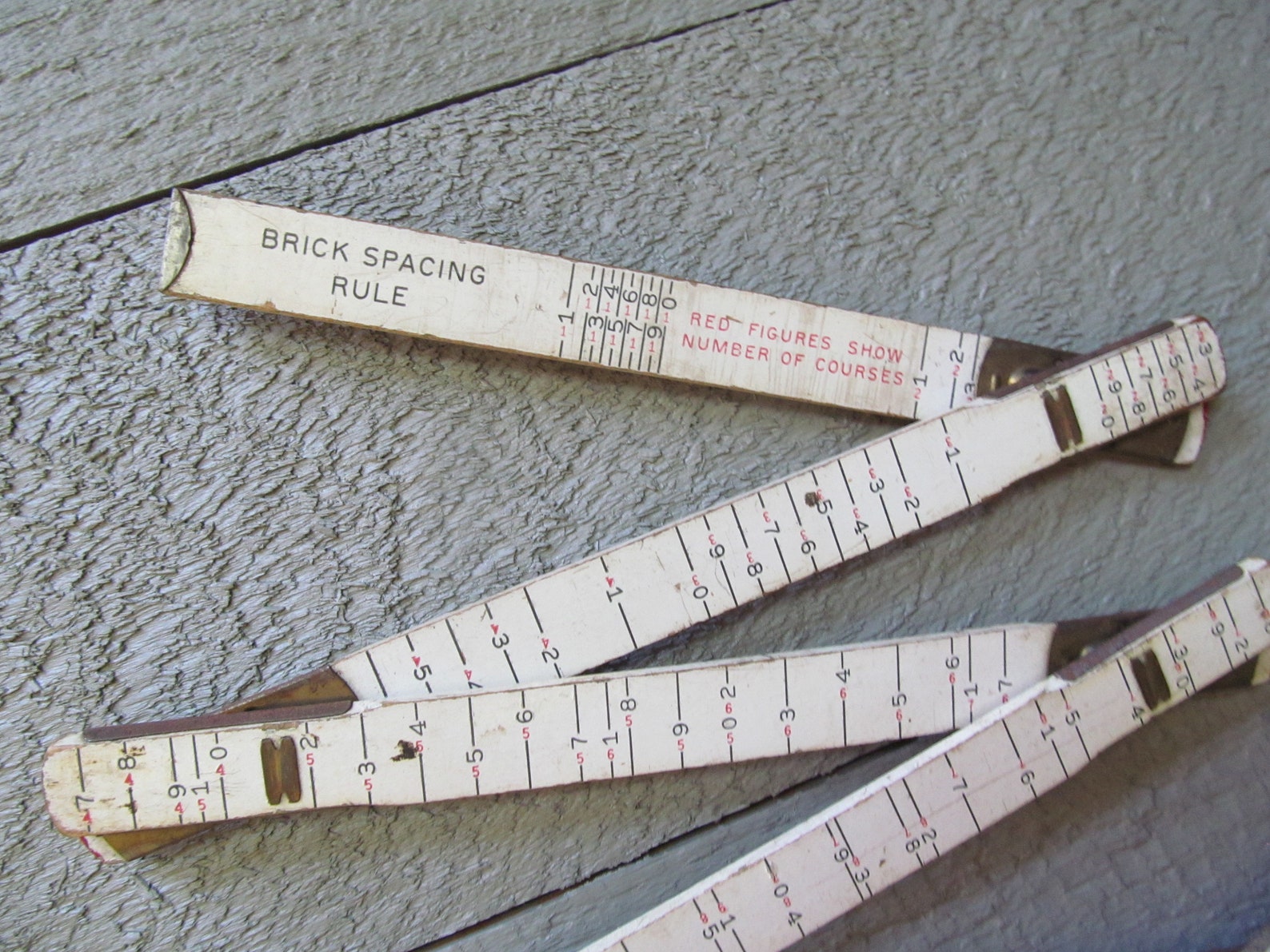 Tools Brick Masons Primitive Wooden Folding Ruler Farmhouse - Etsy