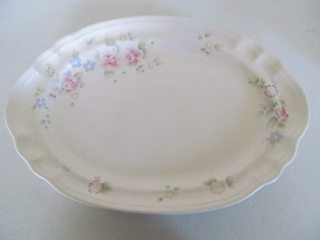 Pfaltzgraff Tea Rose Pattern Platter Large Platter From the Tea Rose ...