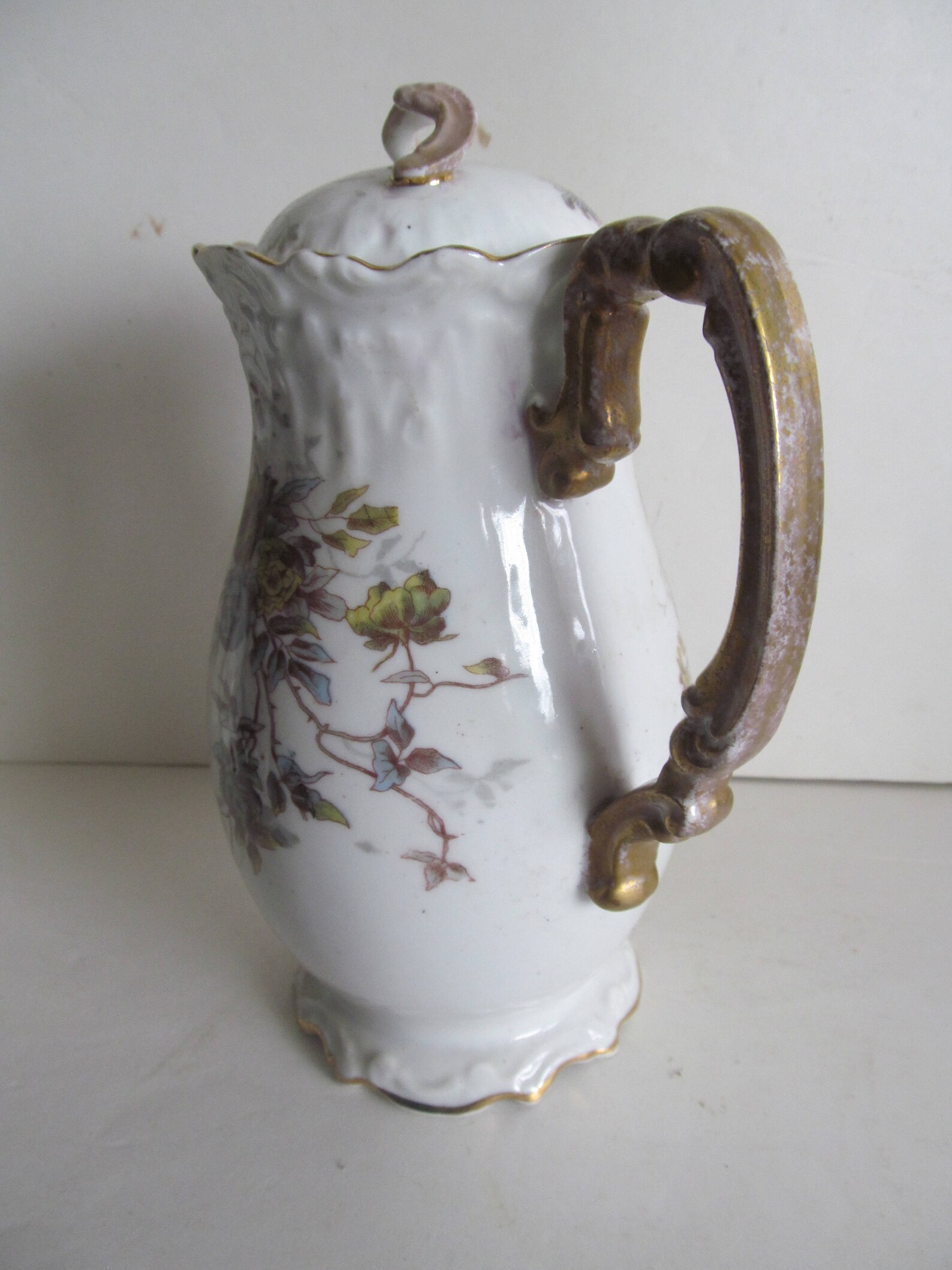 Beautiful Antique Limoges Chocolate Pot Blue Tea Pot Limoges Hand ...