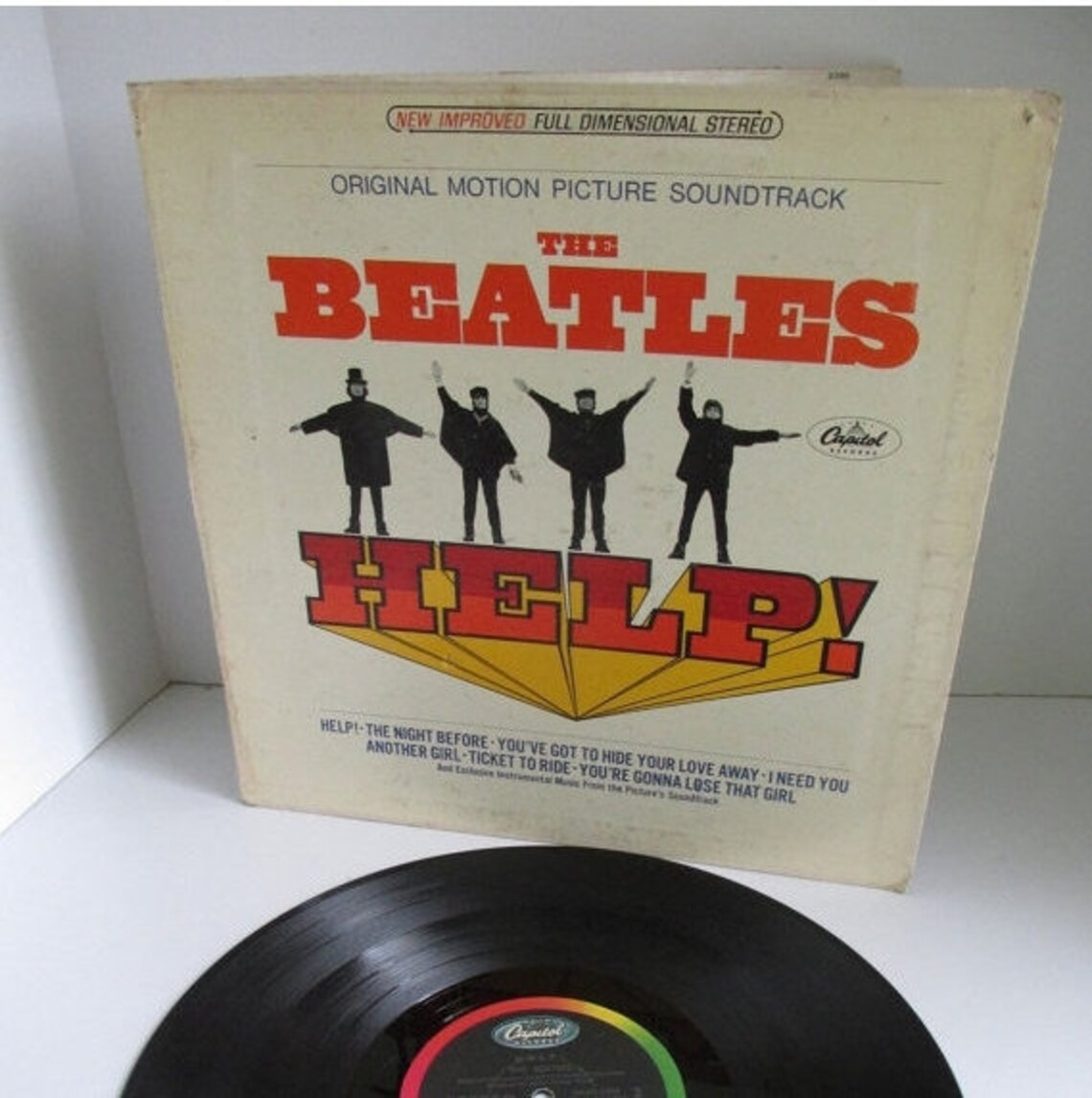 The Beatles HELP Vinyl Album the Beatles Record Motion Picture | Etsy