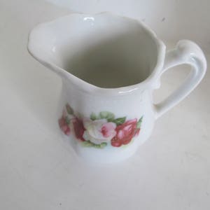 Pink and Red Rose Cream Pitcher Germany Porcelain Creamer - Etsy