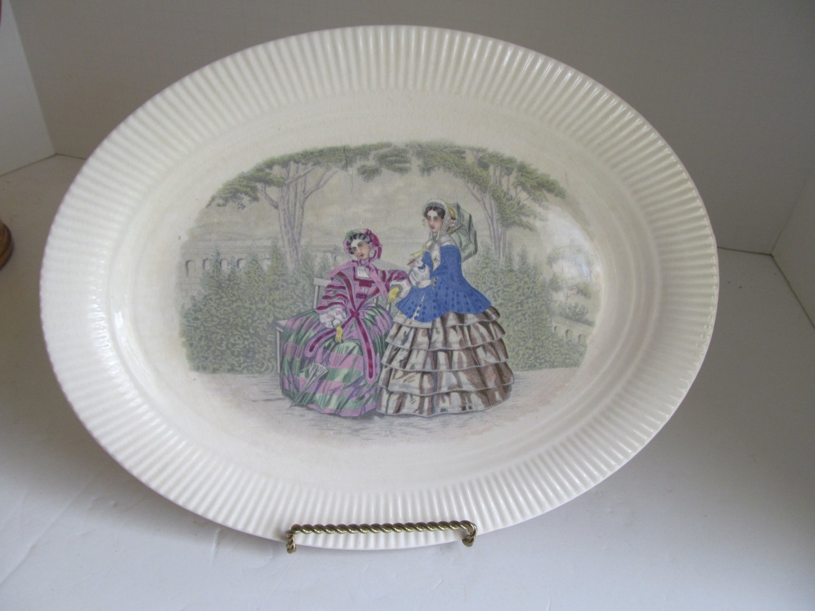 Godey Prints Platter Women Platter Antique Platter Salem China - Etsy