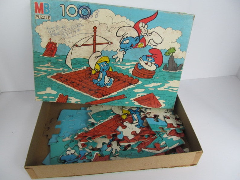 Smurf Sailing Raft Smurfs Smurfette Smurf Birthday Party Decor | Etsy